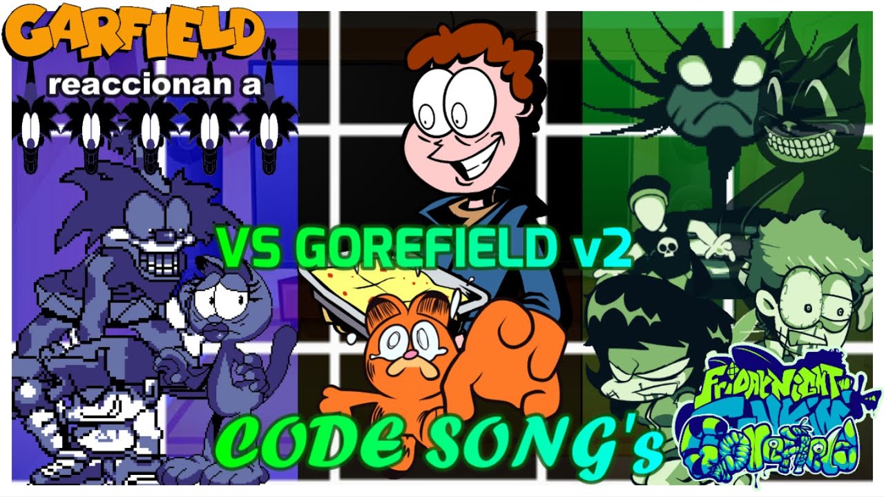 🐱 Garfield's Characters reaccionan a | VS Gorefield v2 | EXTRA Code ...