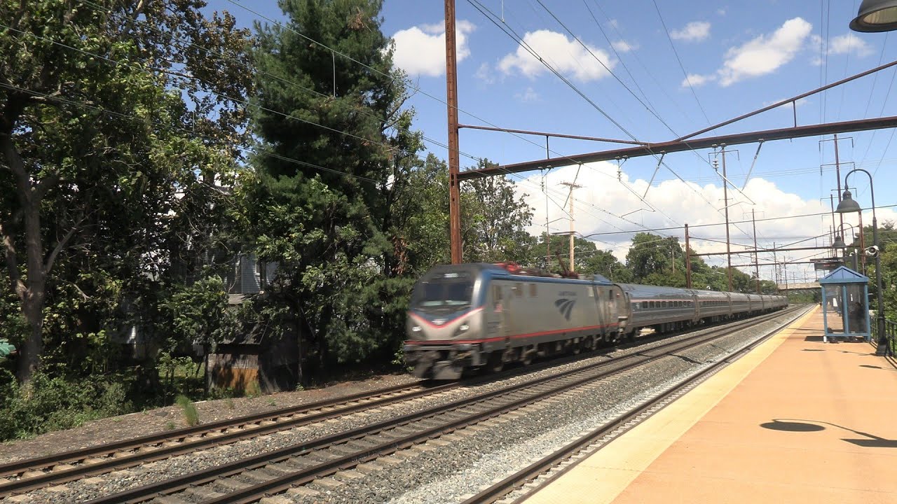 9/1 Amtrak passenger train 143 Northeast Regional at Odenton MD #viral ...