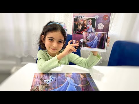 Kolay Puzzle Yapımı 🧩 Frozen Elsa ve Anna Puzzle