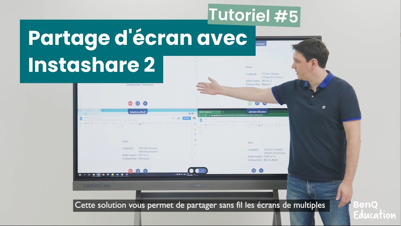 [Les tutos BenQ Education] Partage d'écran avec Instashare 2 #5 - YouTube