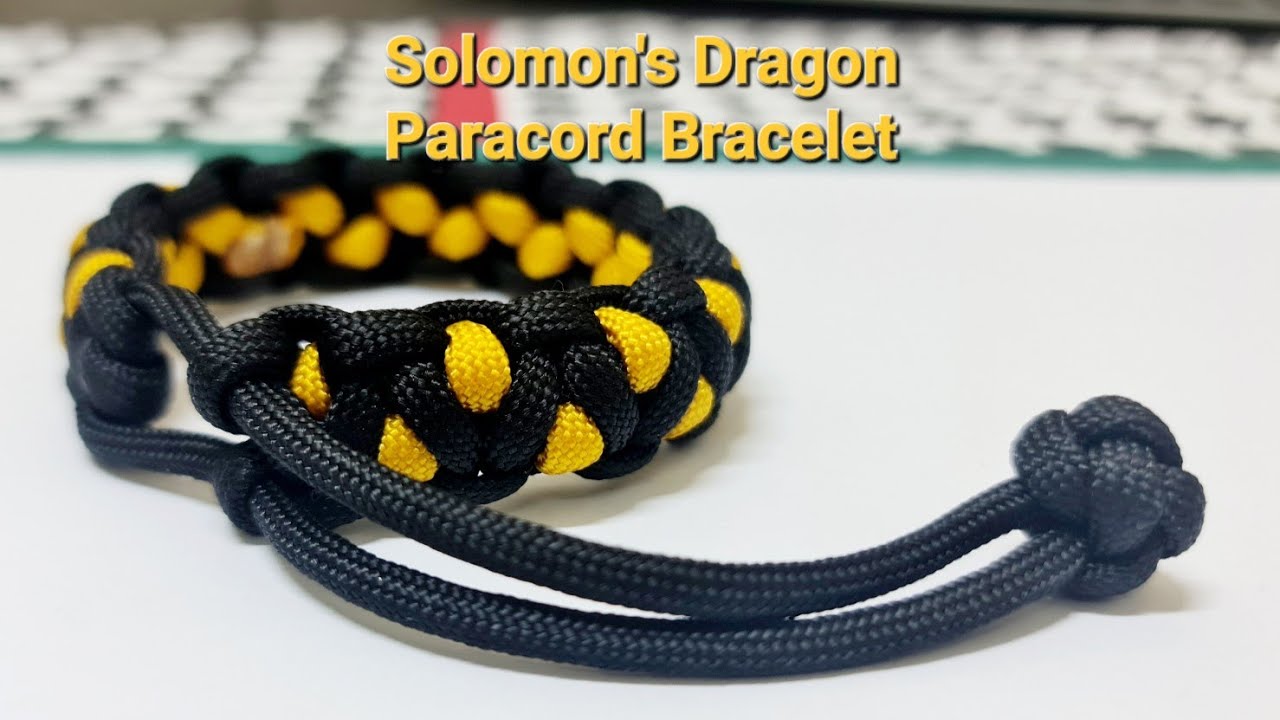 How to Make the Solomon's Dragon Paracord Bracelet Tutorial - YouTube