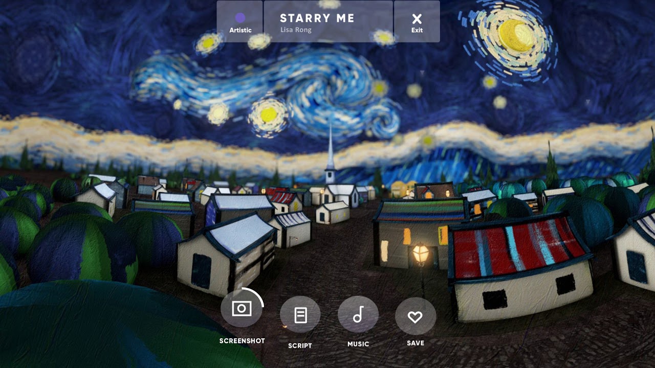 starry night screenshot - YouTube