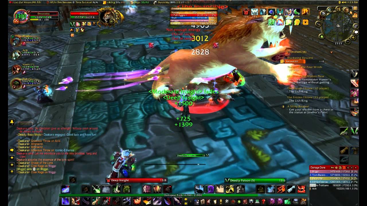 Zul'Aman - Daakara /final boss/ (random Cataclysm zandalari) - YouTube