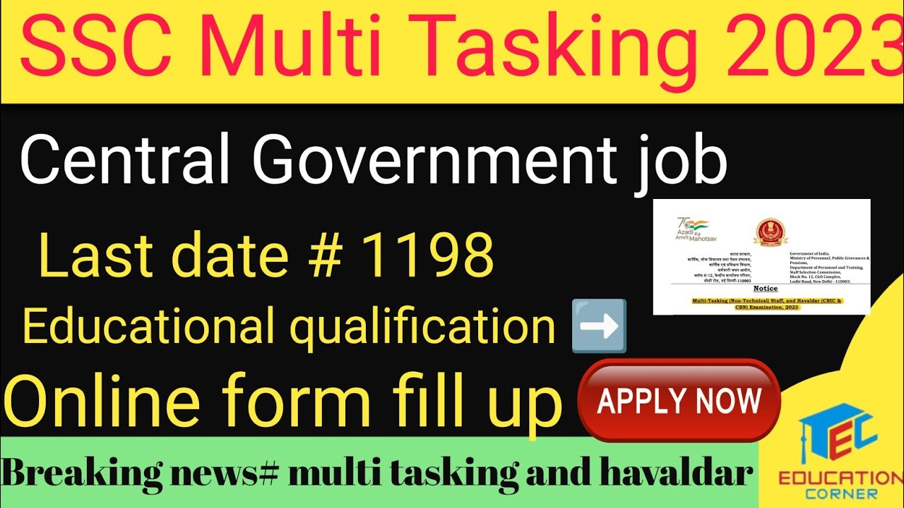 ssc multi-tasking (non-technical) staff and havaldar (cbic & cbn ...
