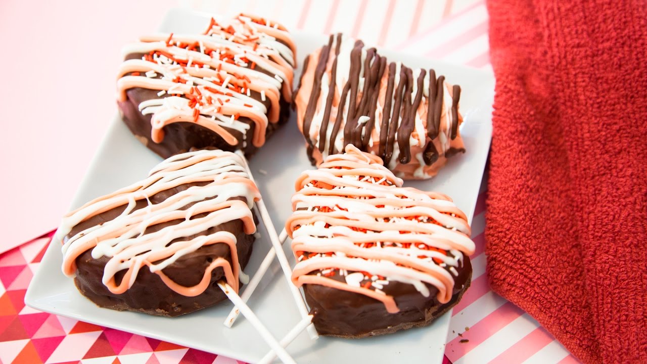 CHOCOLATE COVERED HEART RICE CRISPY TREATS - YouTube