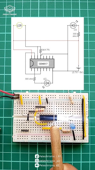 Detector de objetos con el CD4017. 👷🏼👋🏼 #arduino #led #circuitoselectronicos #electronics - YouTube