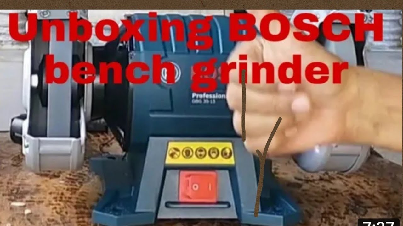 Unboxing Bosch bench grinder - YouTube