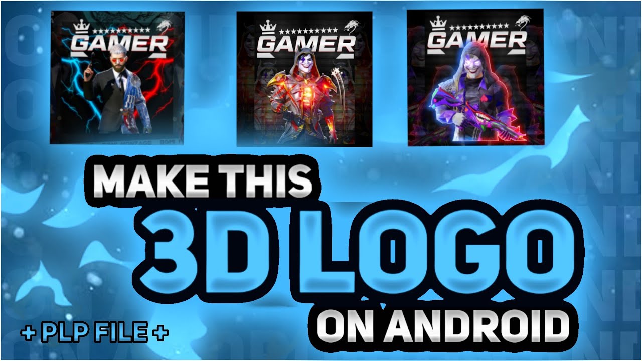 HOW TO MAKE BGMI / PUBG 3D LOGO ON ANDROID LIKE @Daku Gaming | PLP FILE ...