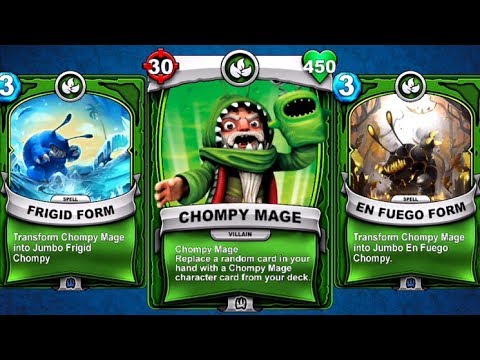 Chompy Mage (Boss) attacks and spells | Skylanders Battlecast - YouTube