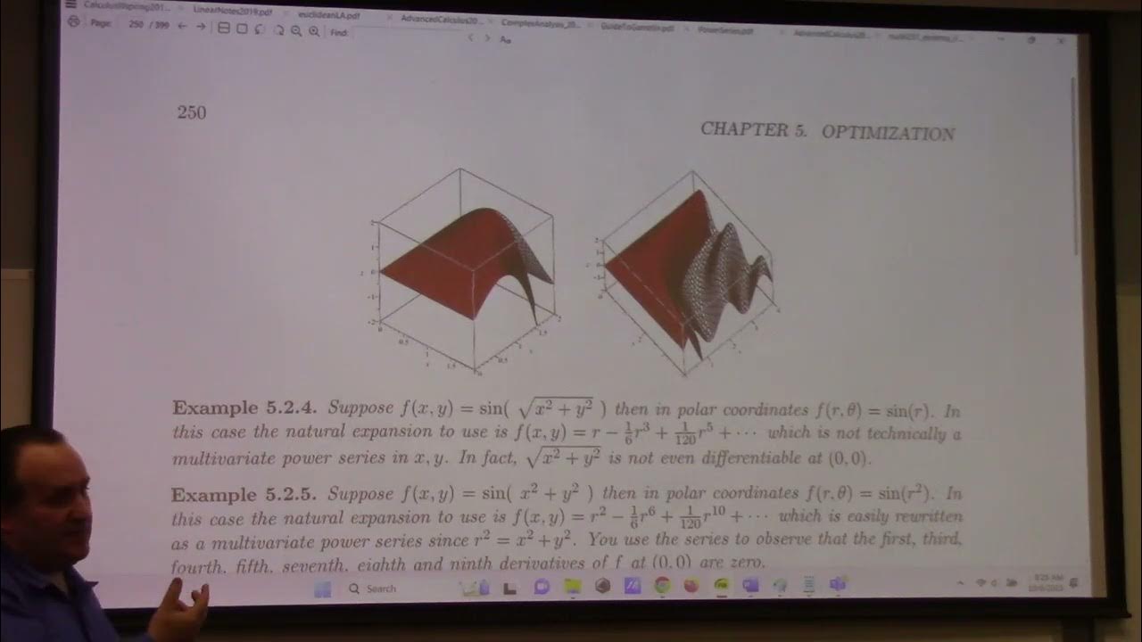Multivariate Calculus: 2nd Derivative Test, Local Extrema by test or ...
