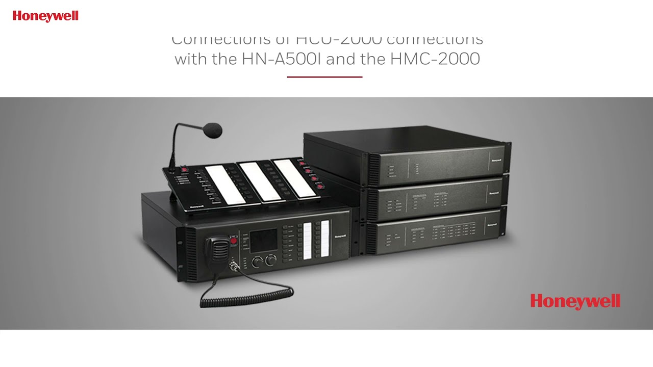 Connections of HCU-2000 connections with the HN-A500I and the HMC-2000 ...