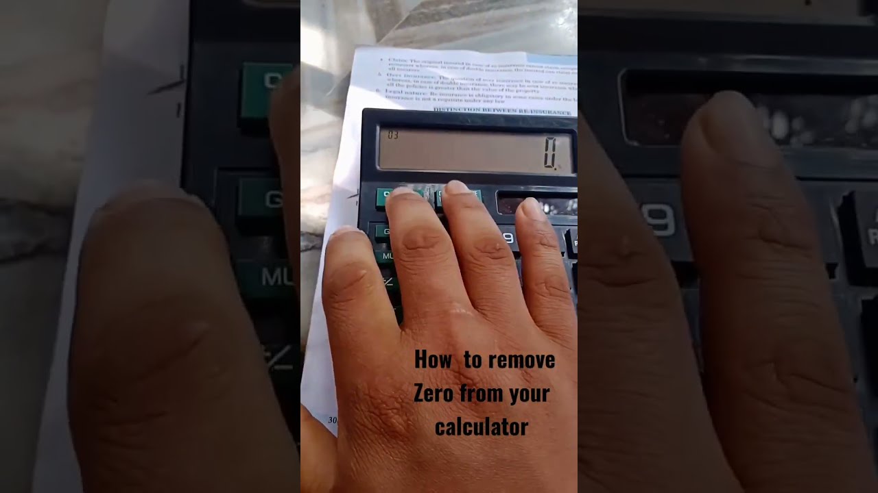 How To Remove Zero In Calculator YouTube How To Remove Zero In Calculator YouTube