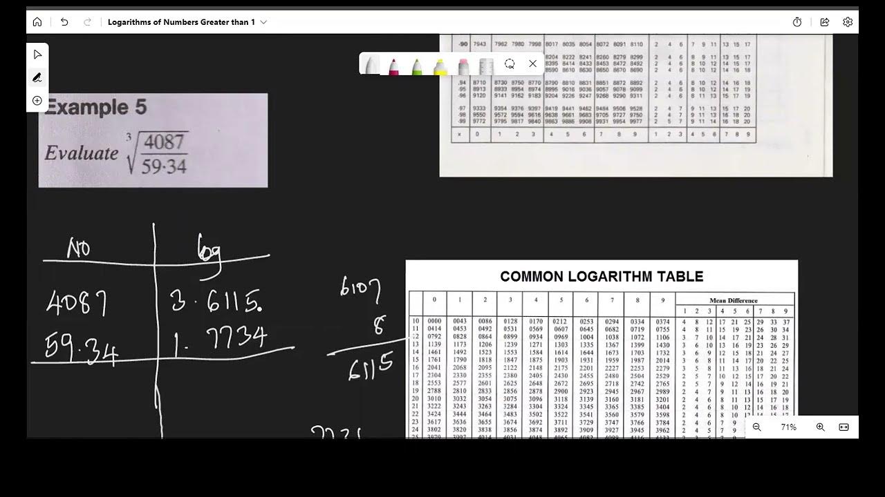 Logarithms of Numbers Greater than 1 - YouTube