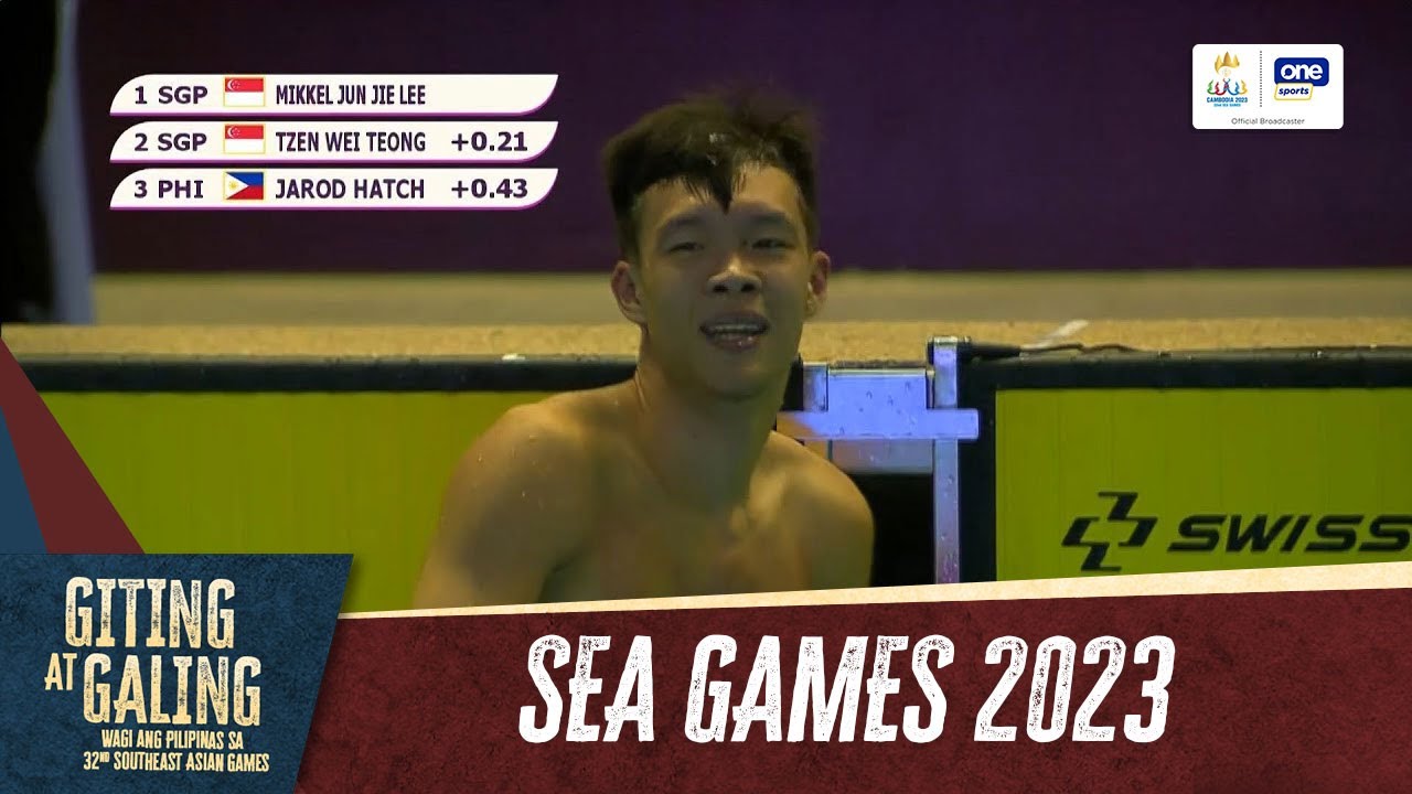 Jarold Hatch men's 50m butterfly finals highlights | 2023 Cambodia SEA ...
