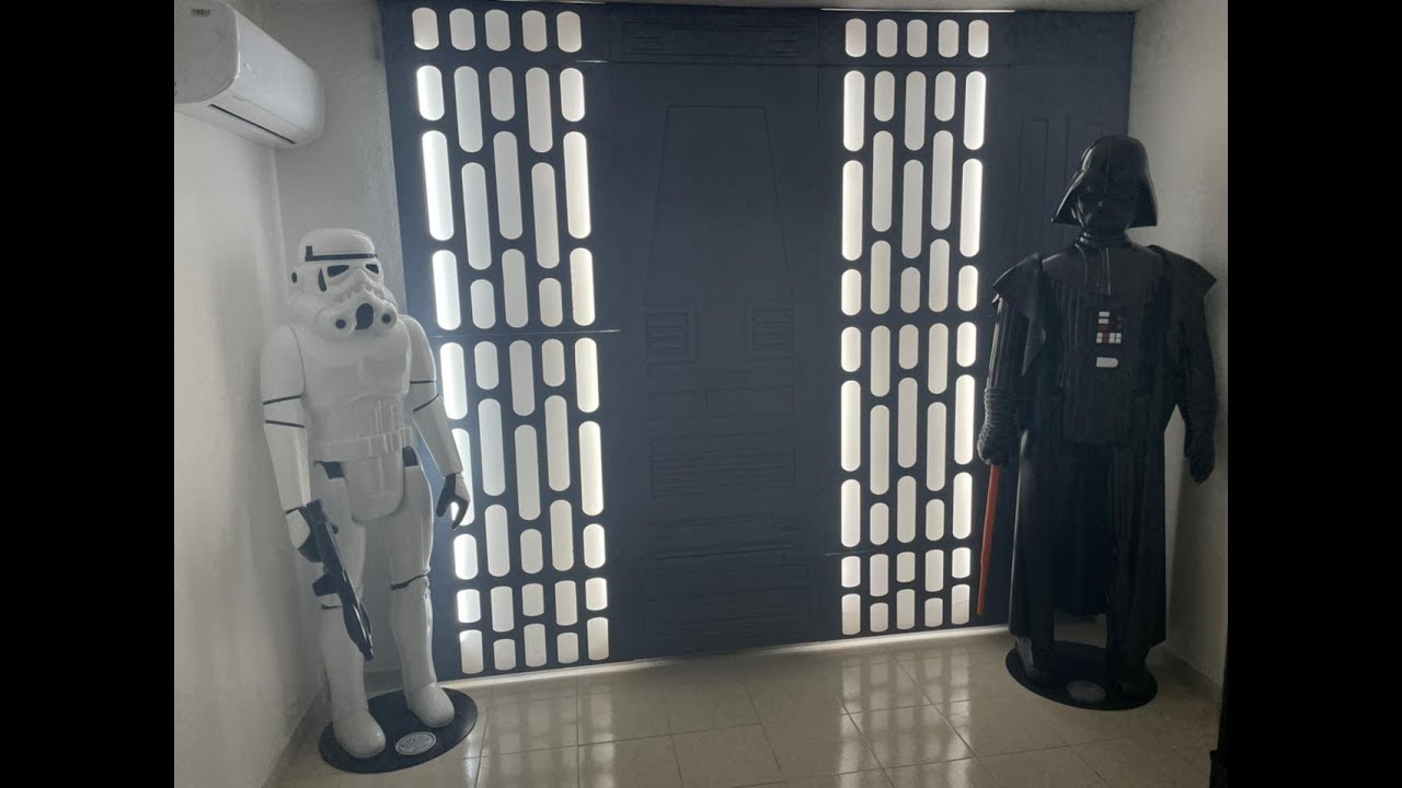 Death Star Hall Death Star Walls Paneles de Luz de la Estrella De La ...