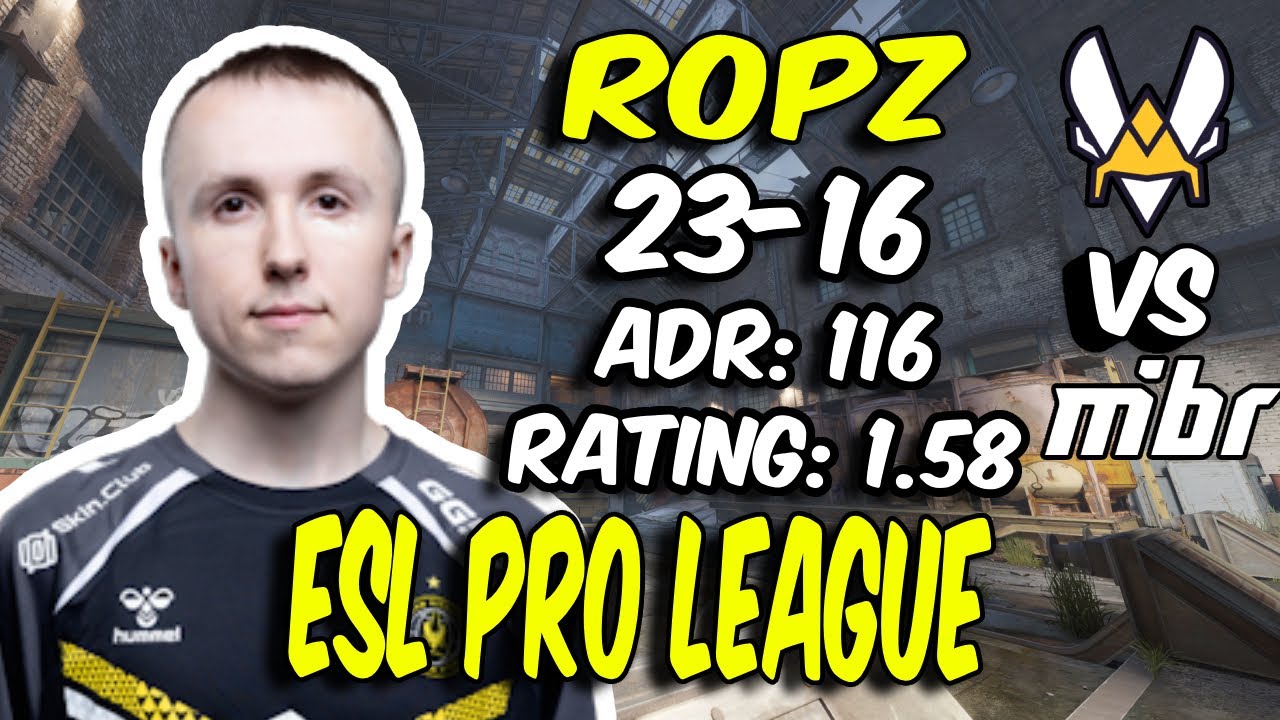 ropz drops 23 Kills vs MIBR! ropz POV (Train) at ESL Pro League Season 21 - YouTube