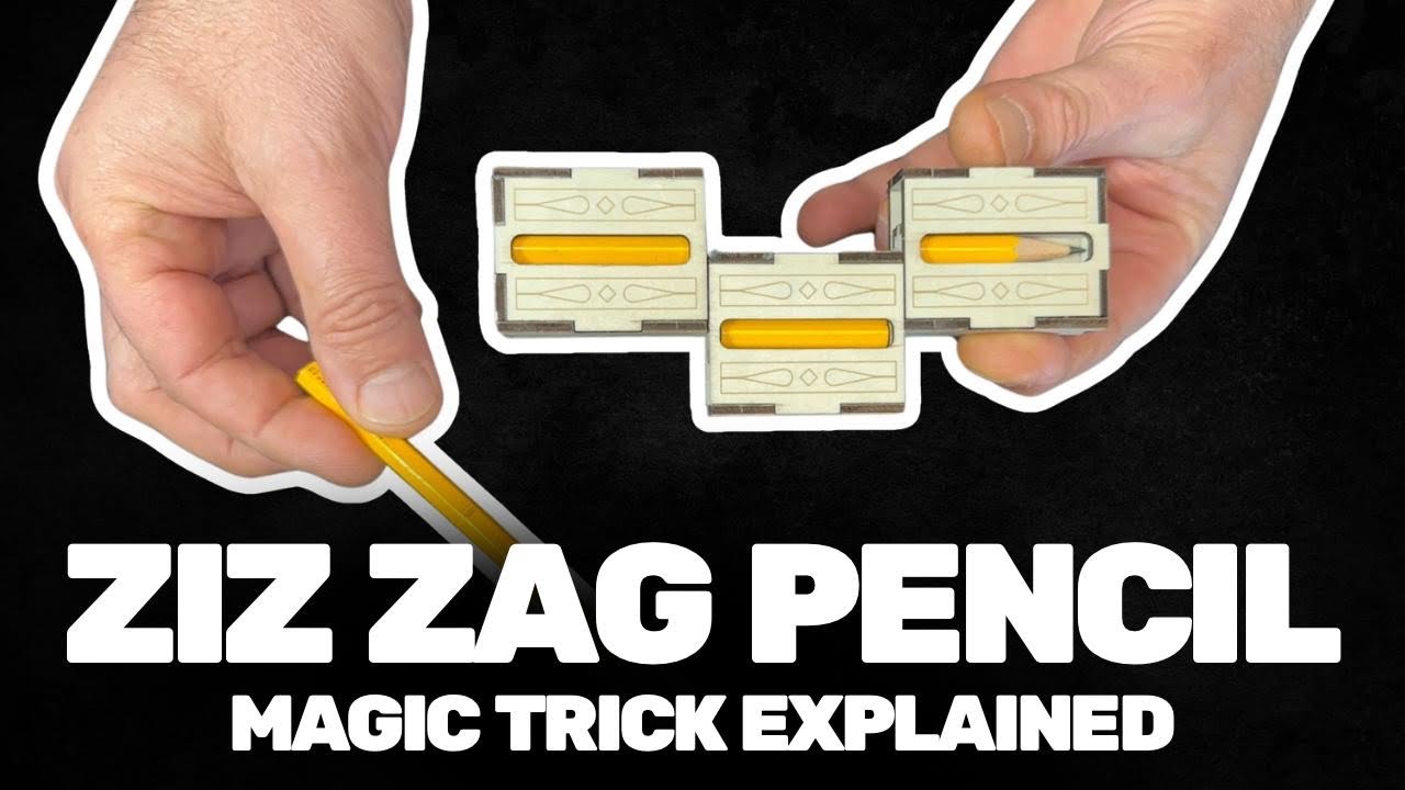 ZIG ZAG PENCIL 🪄 MAGIC TRICK EXPLAINED #tricks #magic #foryou - YouTube