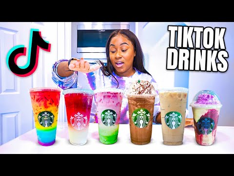 TRYING TIKTOK STARBUCKS DRINKS
