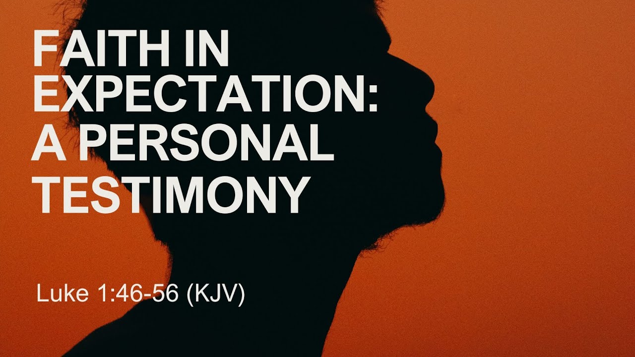 Faith In Expectation: A Personal Testimony - Pastor McMiller - Canaan ...
