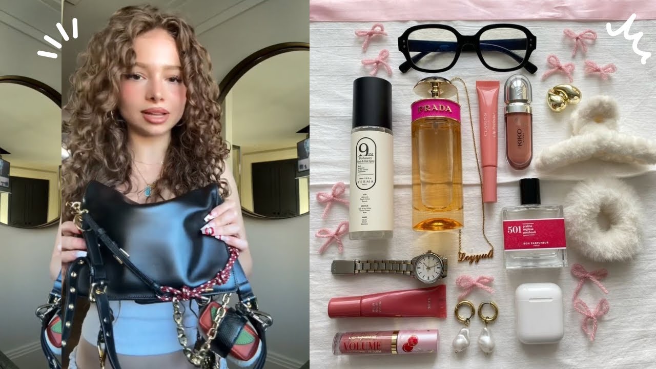 What’s in my bag? | Sunday Kalogeras | Prada Bag | Bag Charms | Daily ...