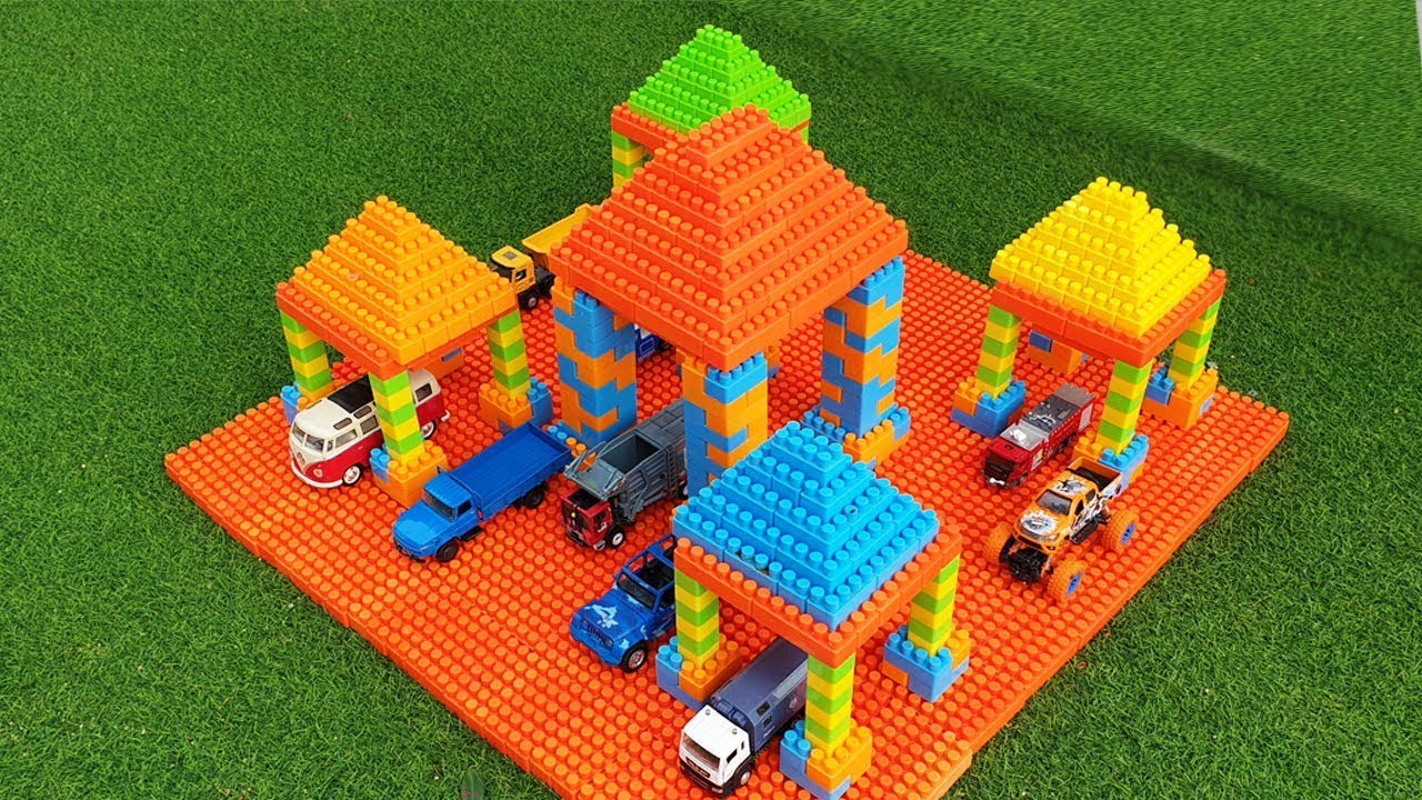 Learn Colors With Blocks and Cars toys Dump Truck Jeep Car Toys Cars ...