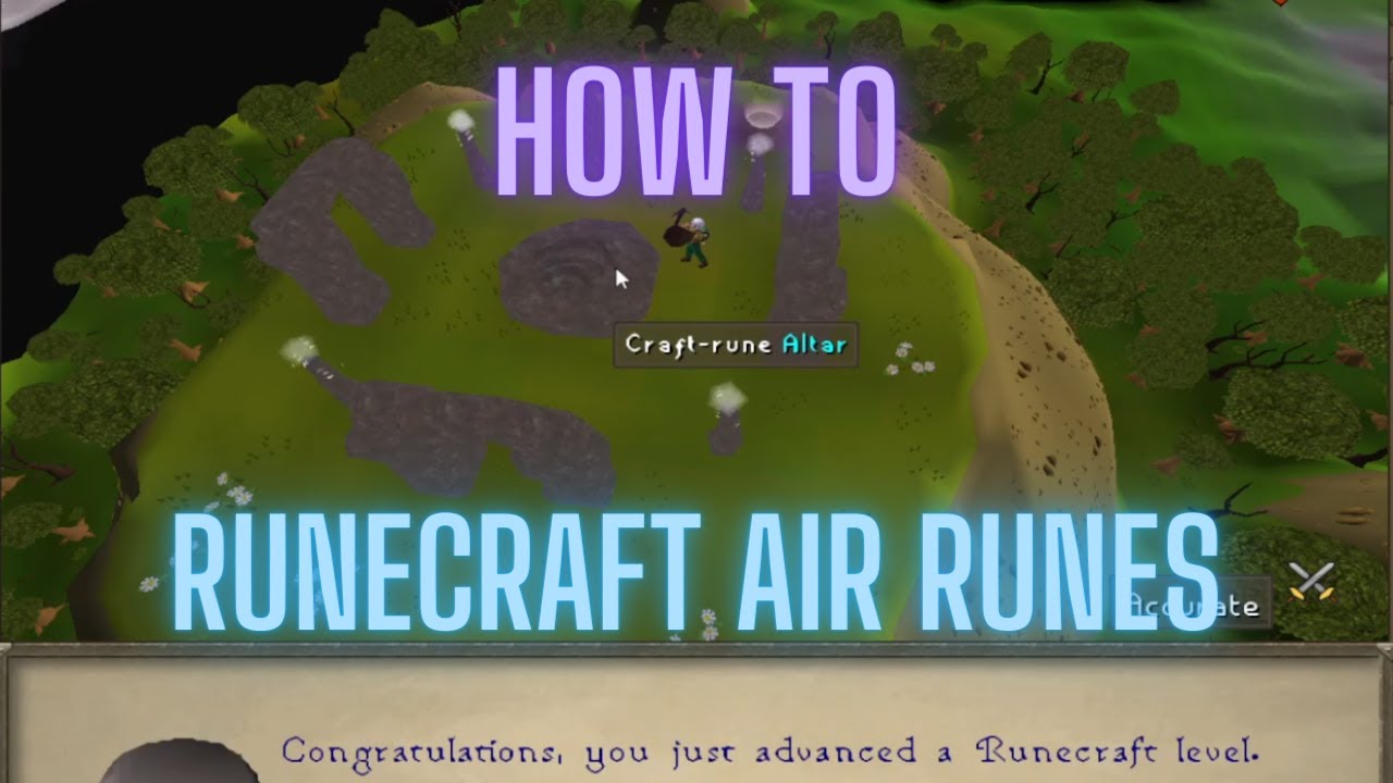 OSRS How to runecraft air runes - YouTube