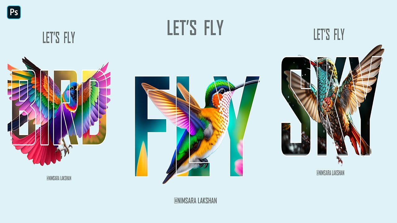 Typography Poster Design in Photoshop | Masking Effect Tutorial ...