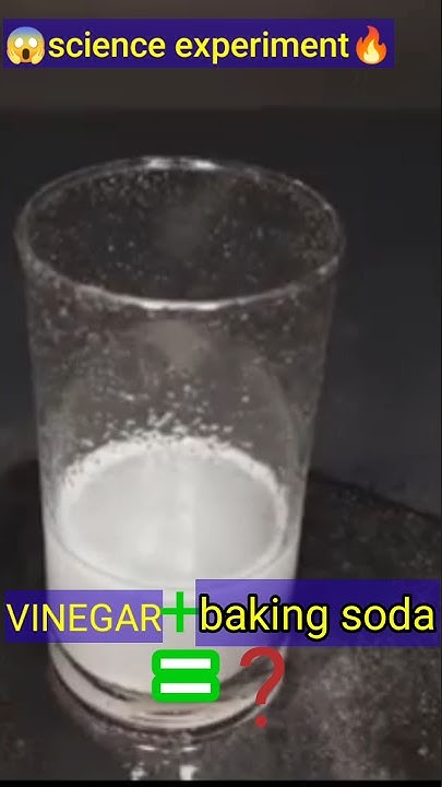chemical reactions vinegar vs baking soda #shortfeed #shorts # ...