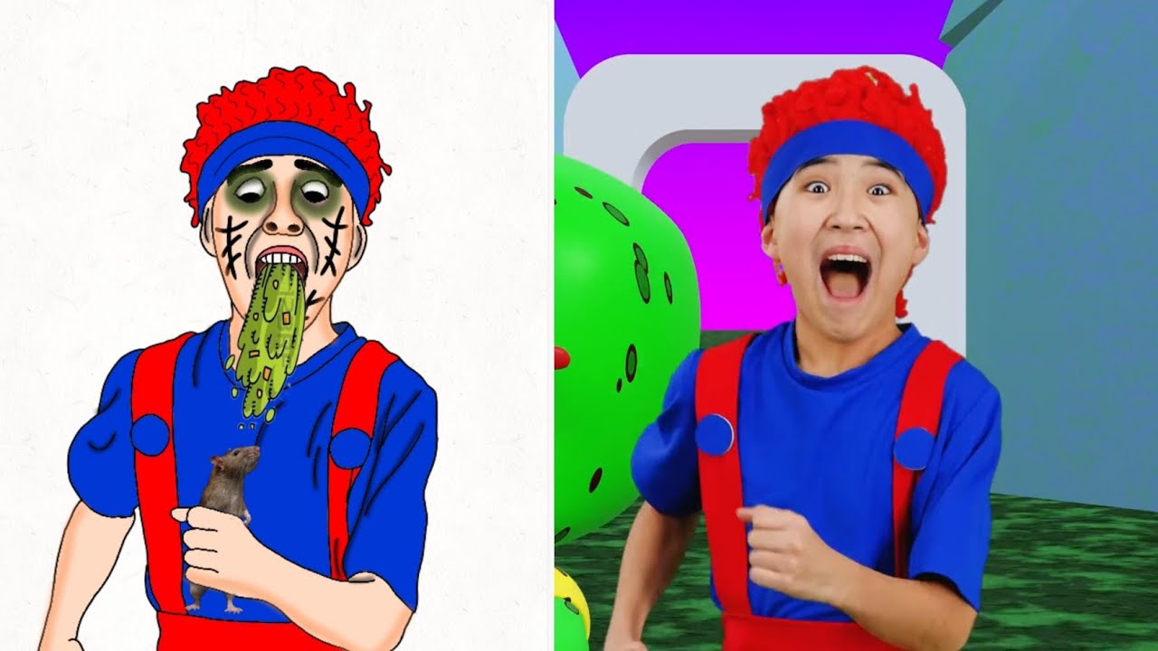 Zombie Dance with New D Billions Heros Funny Drawing Meme video | D ...