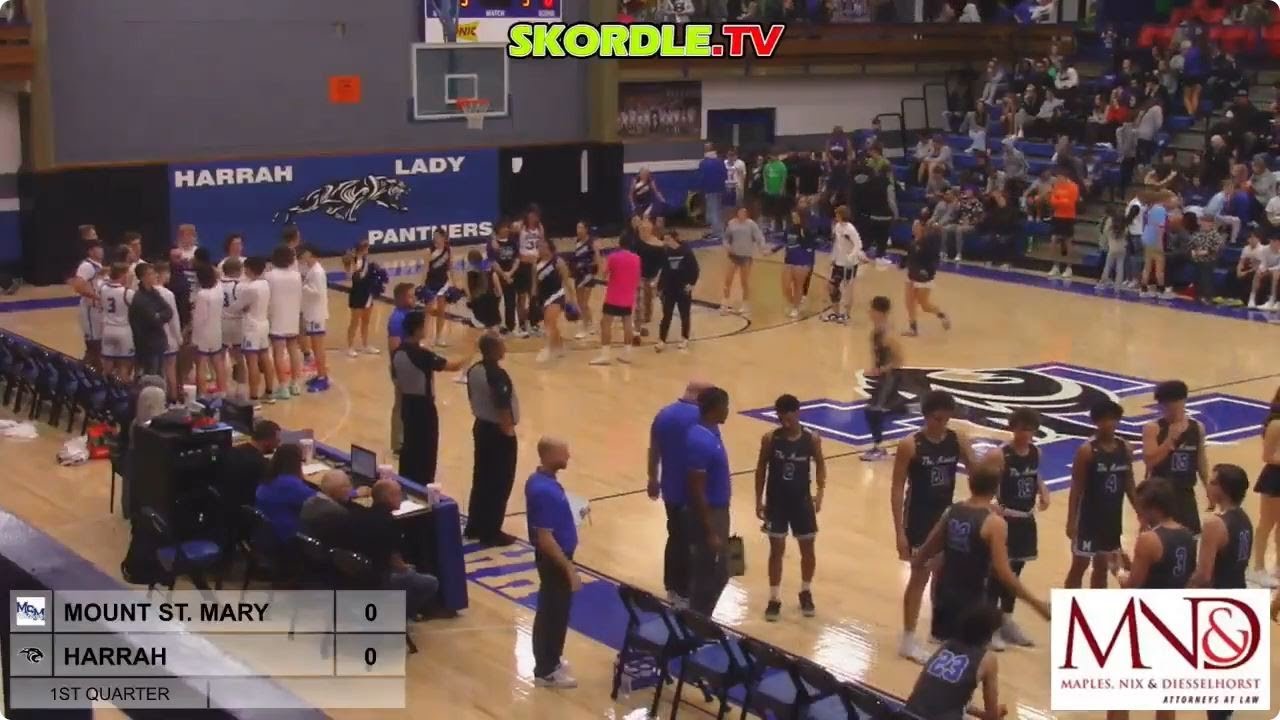Mount St Mary at Harrah Boys Basketball - YouTube