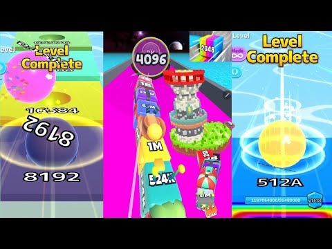 Max Levels - Ball Run INFINITY vs Jelly Tube Run 2048 vs Ball Run 2048 ...