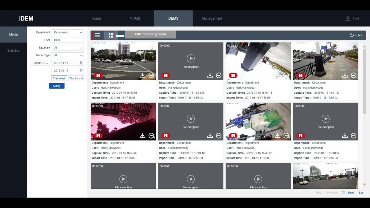 DEMS for body worn camera and docking station - YouTube