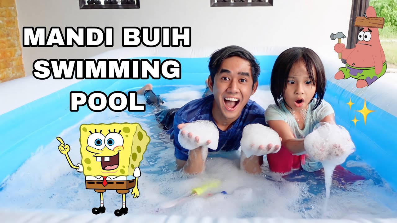 MANDI BUIH SWIMMING POOL 😂 - YouTube