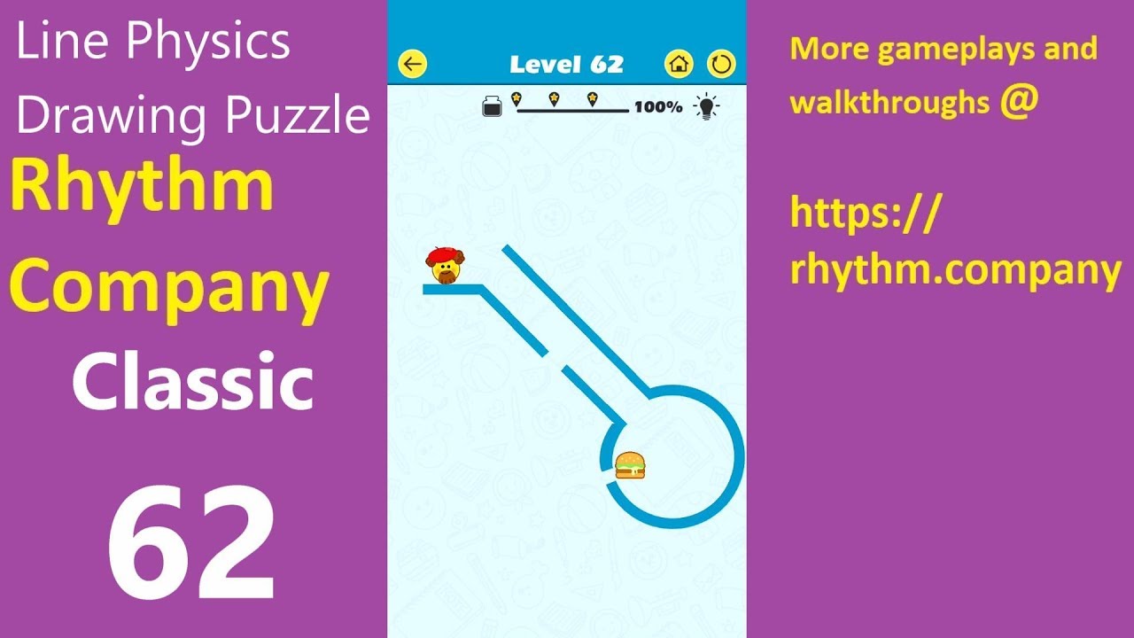 Line Physics Drawing Puzzle Walkthrough Solution Classic 62 - YouTube