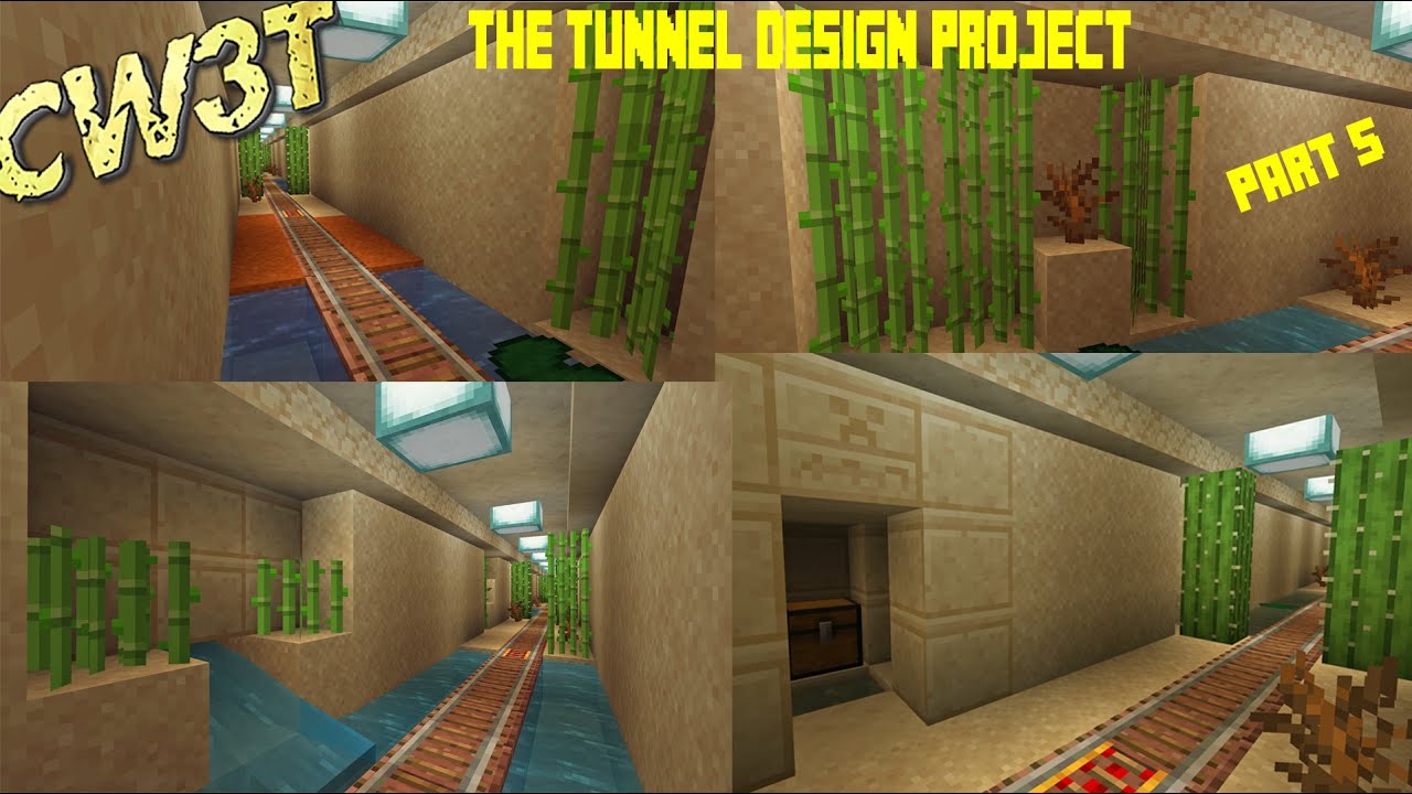 Minecraft - The tunnel design project (part 5) - YouTube