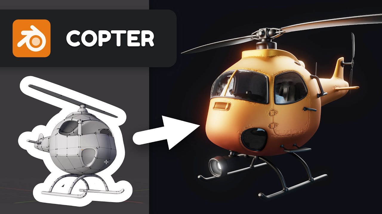 Copter in Blender 2.90 - 3D Modeling Timelapse - YouTube