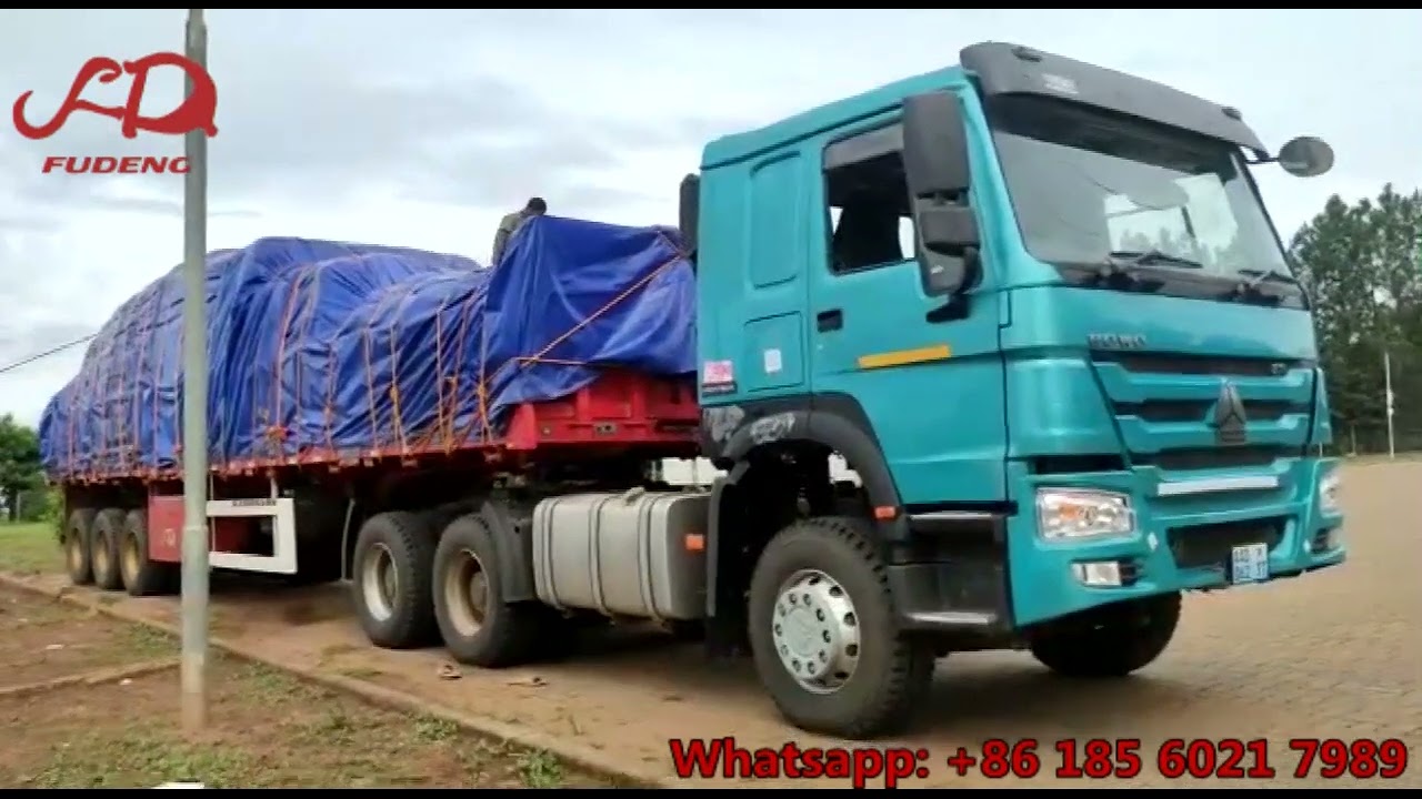 Sinotruk HOWO tractor and CNHTC truck head with Side Wall Trailer Drop ...