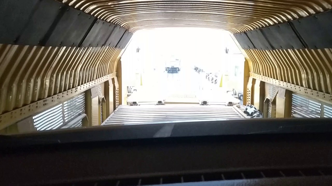 car carrier unloading - YouTube