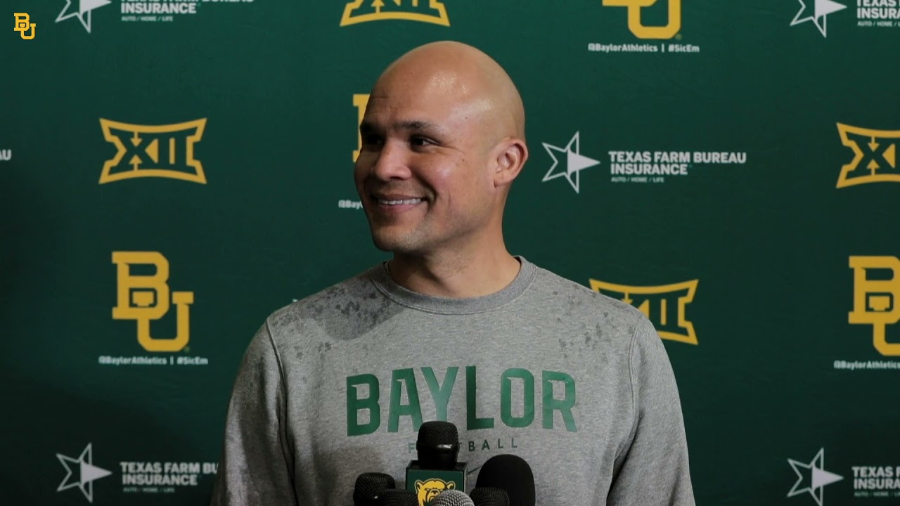 Baylor Football Post Practice Media: Coach Dave Aranda, Connor Galvin ...