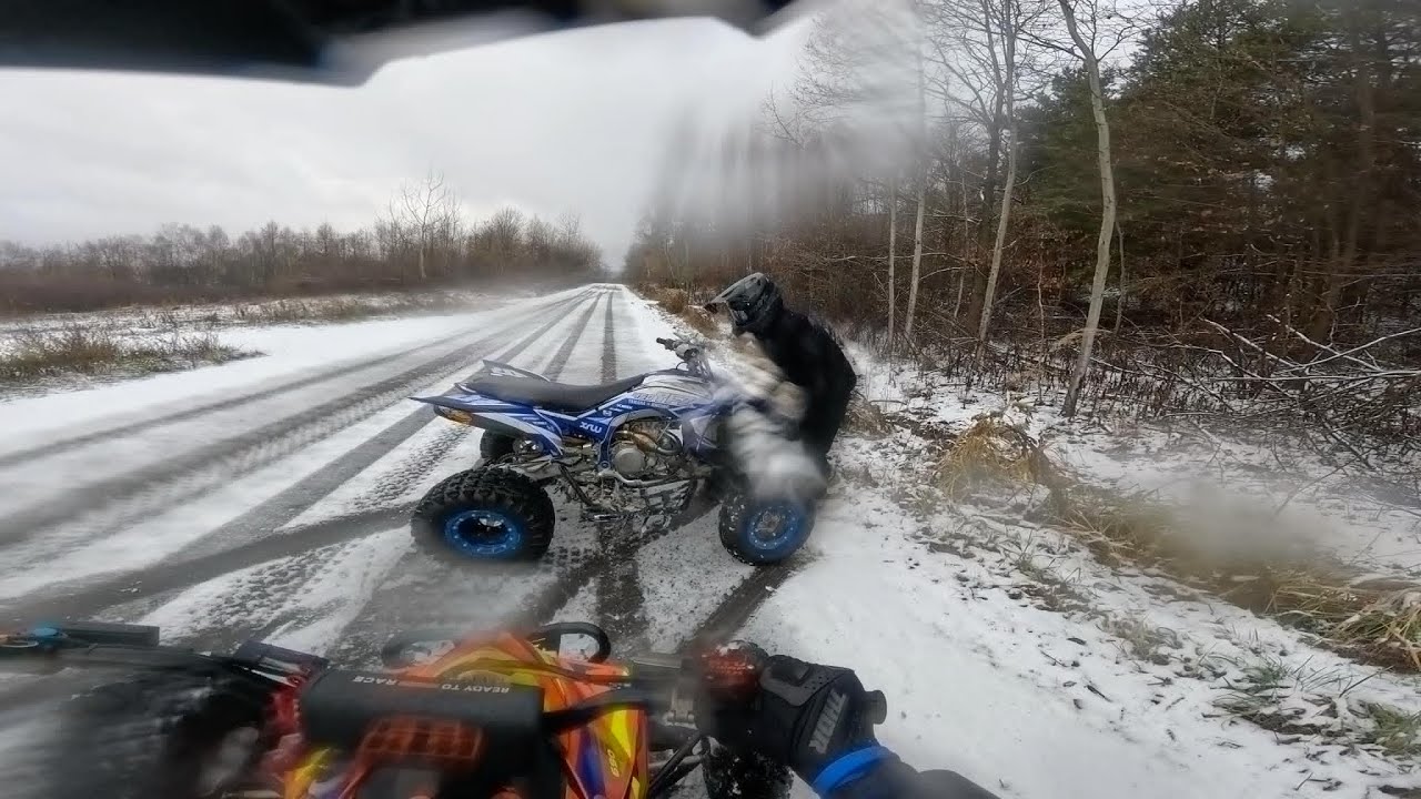 First Winter | Ktm sx 690 Yfz 450R | - YouTube