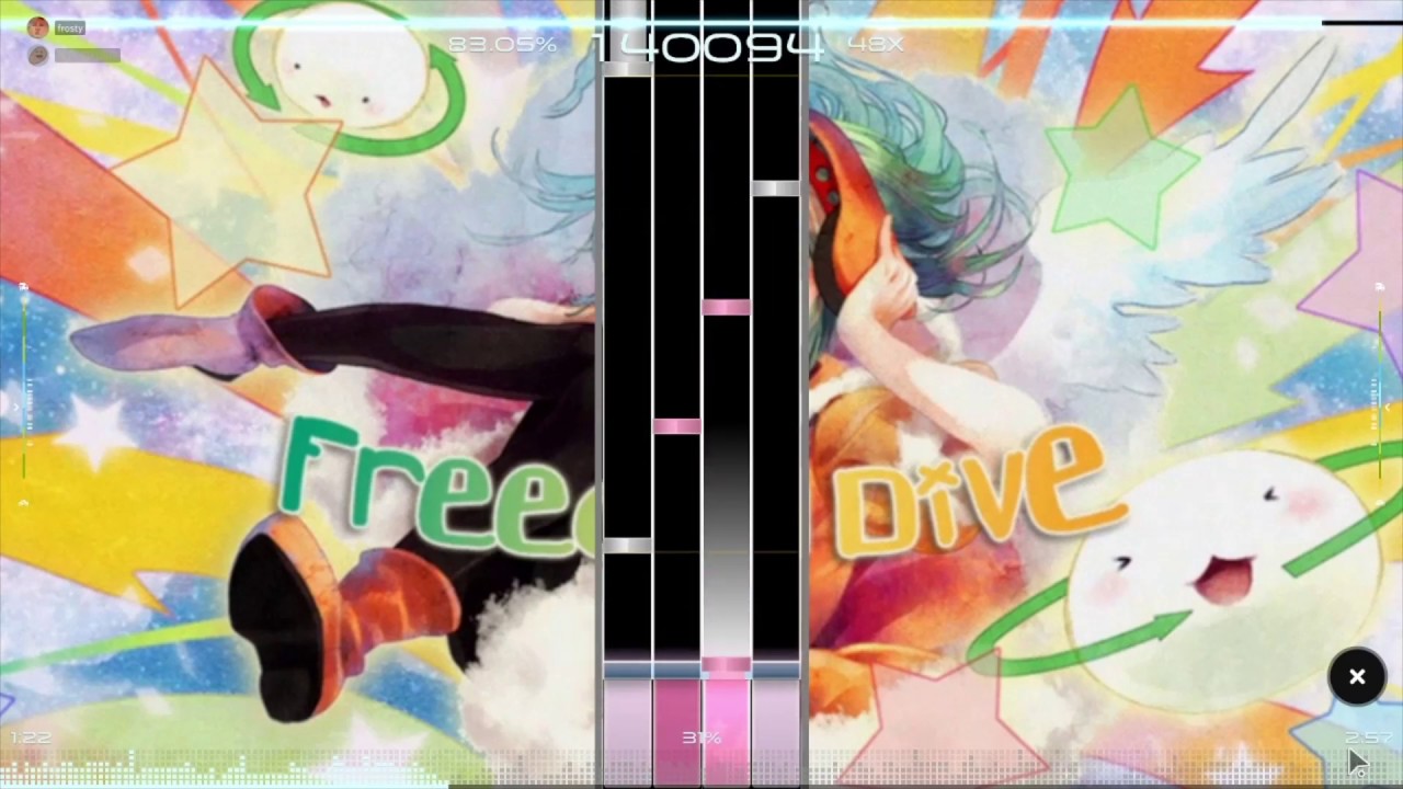 osu mania 4k freedom dive - YouTube