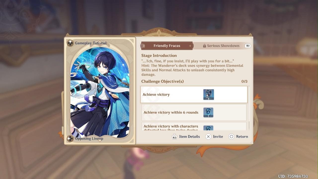 Genshin Impact Genius Invocation TCG - Wanderer (Friendly) - YouTube