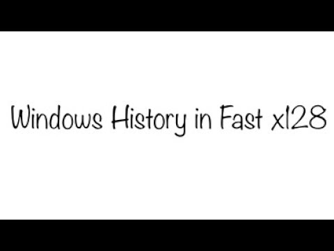 Windows History in Fast x128 - YouTube