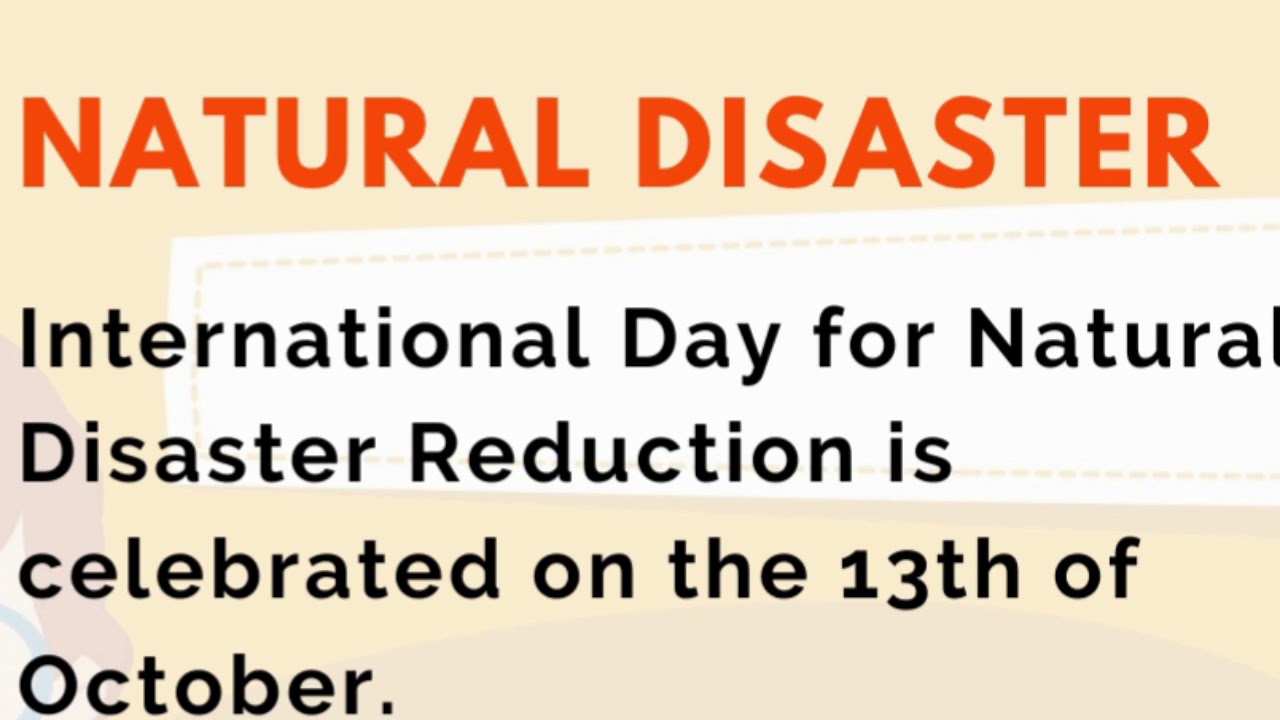 Explaining Related To Natural Disasterpoem Youtube