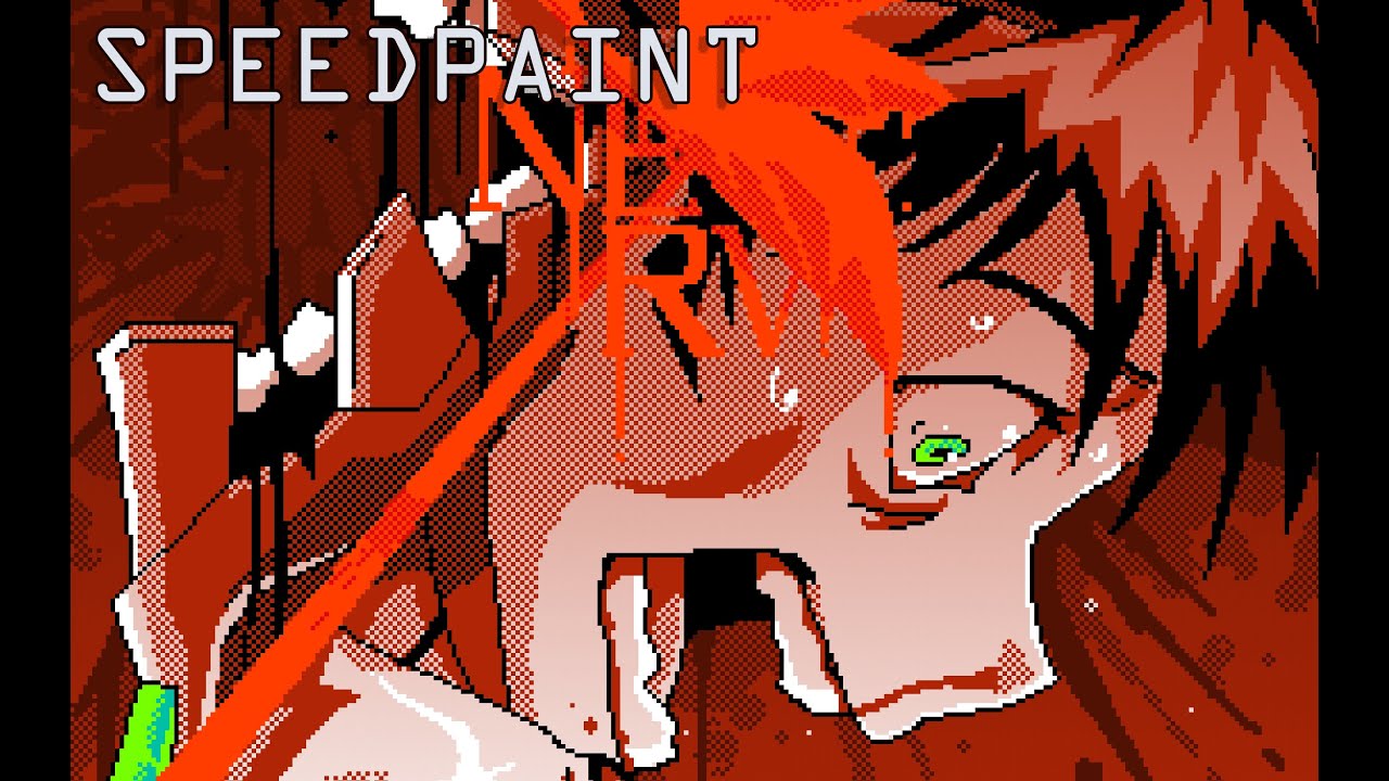 Synchronization [Neon Genesis Evangelion pixel speedpaint] - YouTube