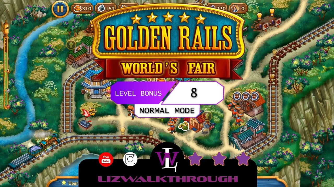 Golden Rails 4 - Level 8B - World's Fair- Normal Mode - YouTube