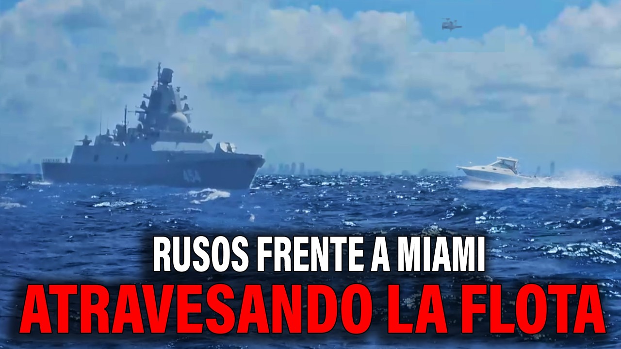 Increible Cruzamos Los Barcos Rusos de guerra frente a Miami - YouTube