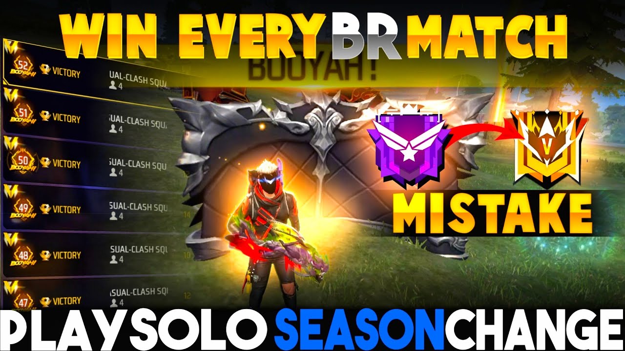 WIN EVERY BR MATCH|| 👉SOLO PLAY 💪 || SOLO RANK PUSH TIPS AND TRICKS ...