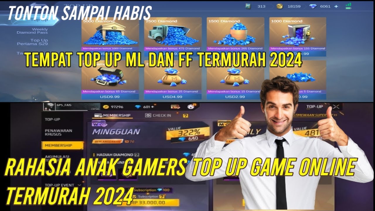 Tempat Top Up Mobile Legends Dan Free Fire Termurah 2024 Aman Dan ...