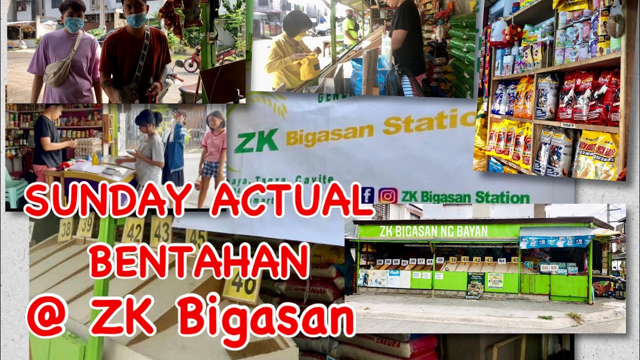 Sunday Actual Bentahan sa ZK Bigasan Store / Mga ganap sa aming ...